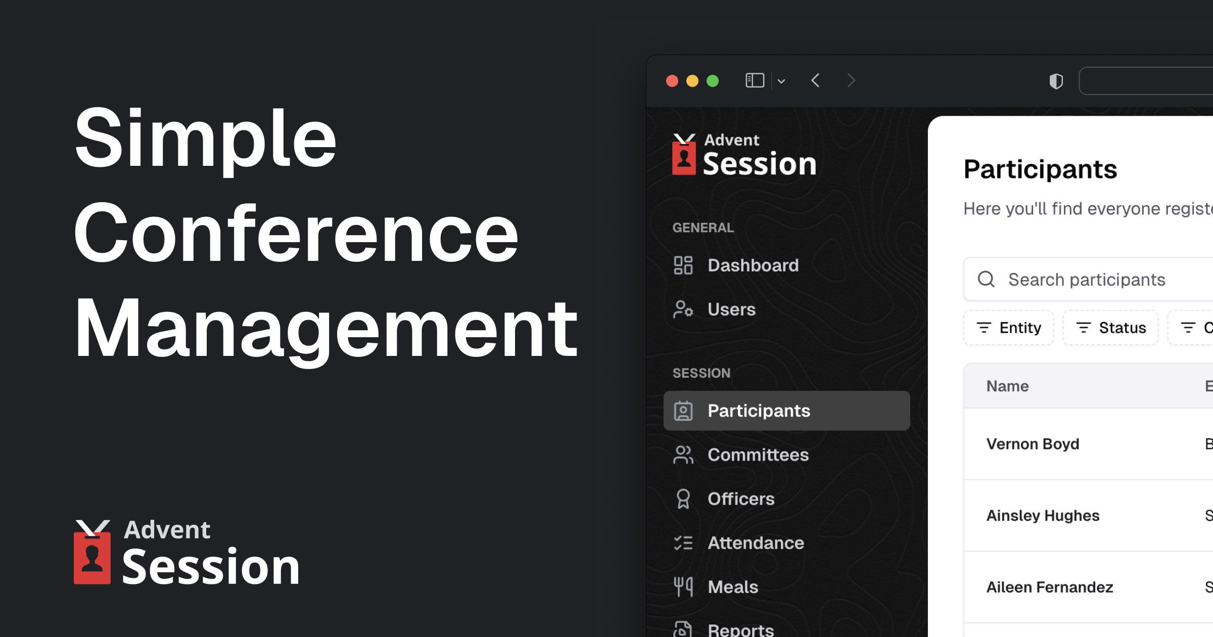 Login – Advent Session